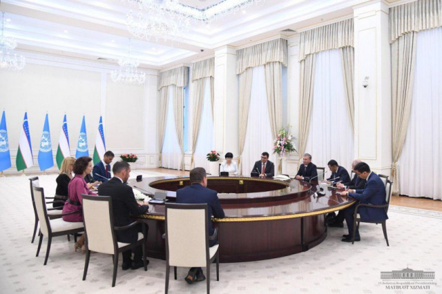 President of Uzbekistan meets with Director-General of UNESCO ...